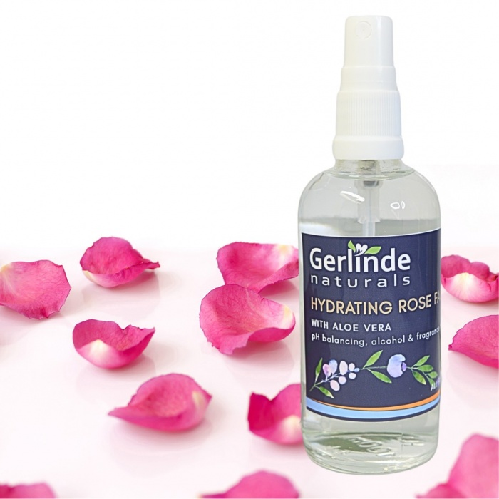 Hydrating Rose Face Mist with Aloe Vera - gerlindenaturals.com